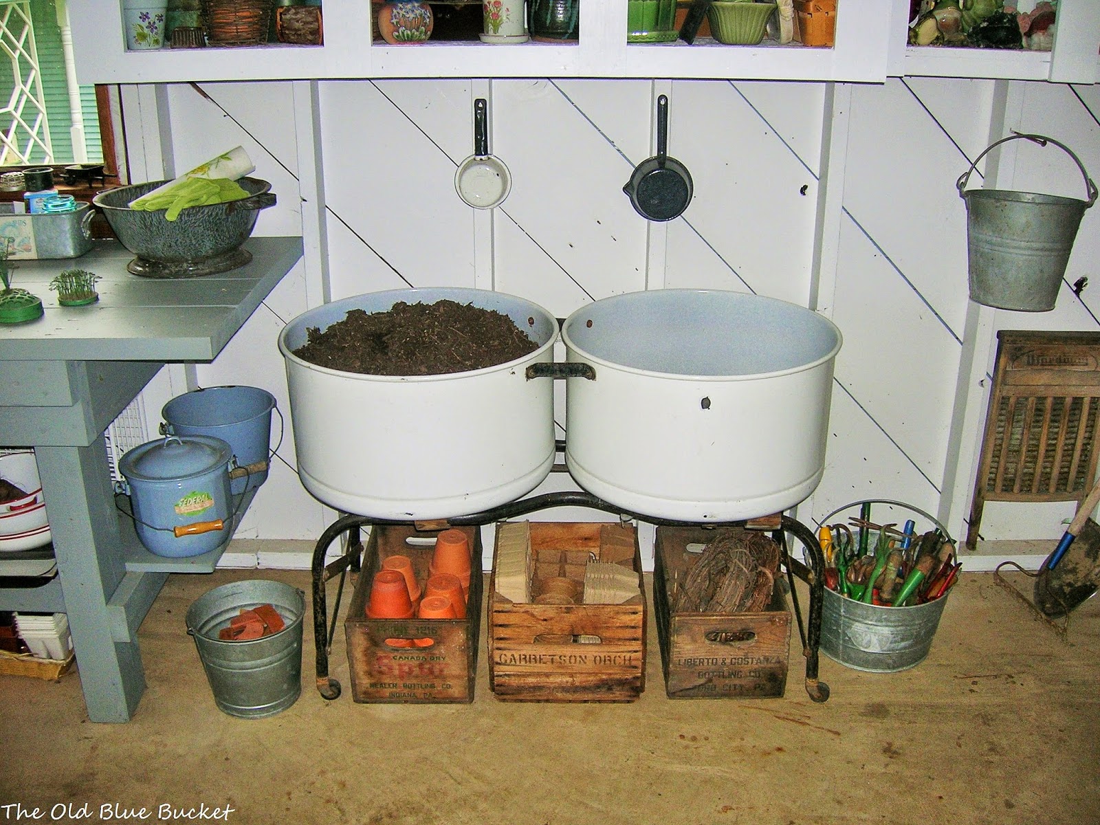 The Old Blue Bucket: Welcome To My Potting Shed