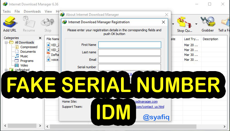 Cara Mengatasi Fake Serial Number IDM