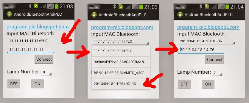 Mobile Application Using Android Bluetooth And PLC