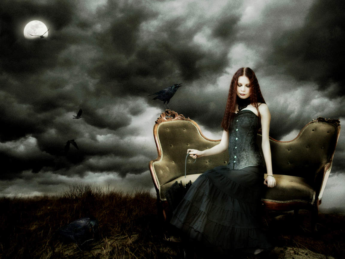 Gothic women wallpaper | SUNSHINE_WALLPAPER