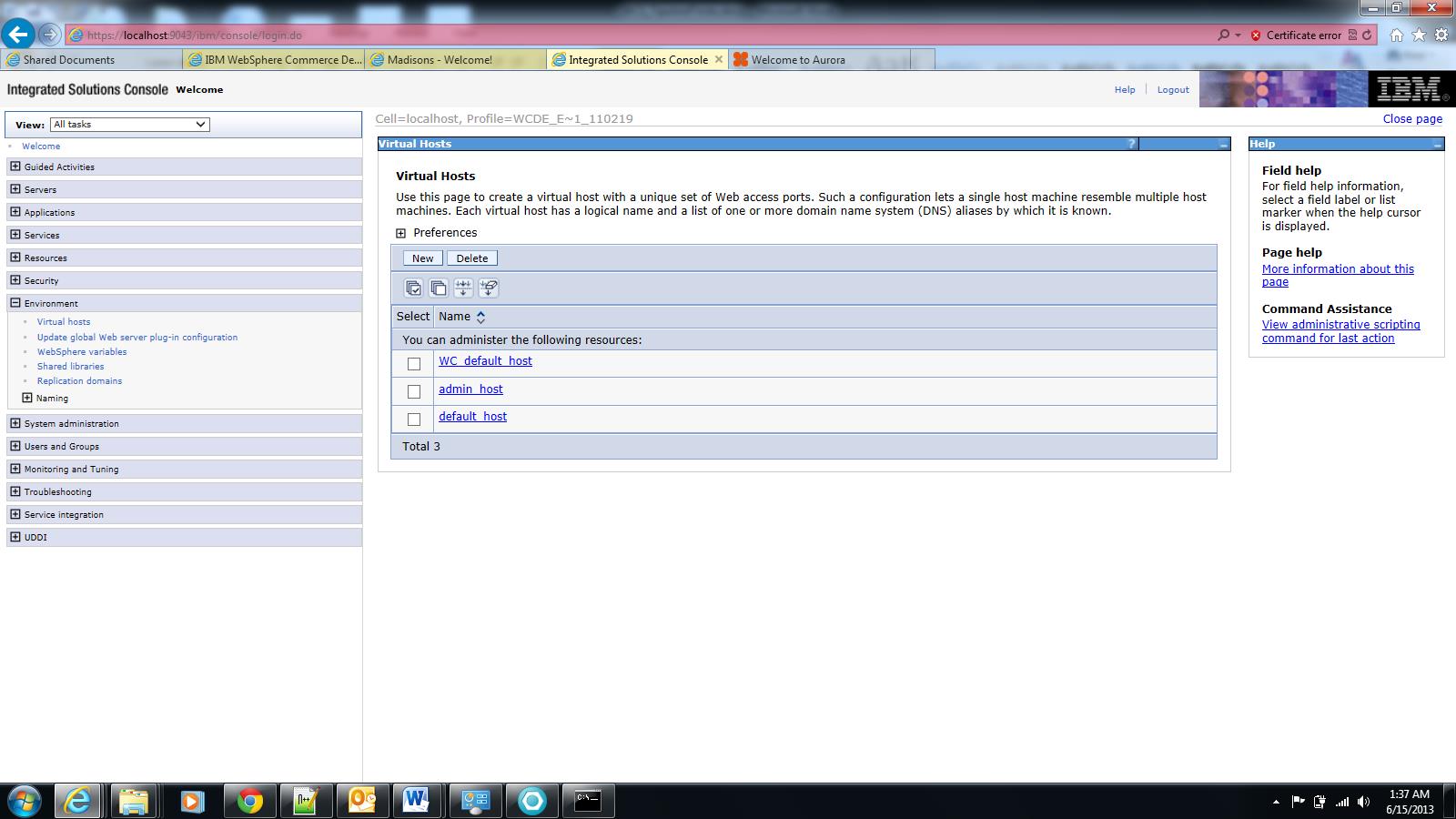 WebSphere Commerce: WCS - Change default port 80