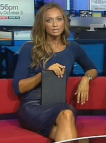 Lovely Ladies in Leather: Kate Abdo in leather