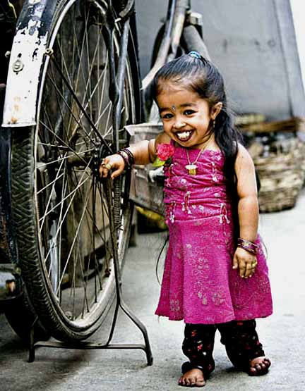Jyoti Amge: The world's smallest woman.