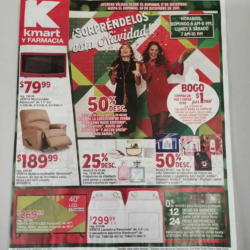 Ahorros Diarios Usando Cupones: Especiales en las tiendas Kmart Puerto ...
