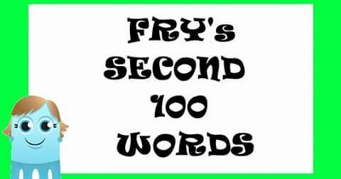 Teacher Fun Files: Fry's Second 100 Sight Words