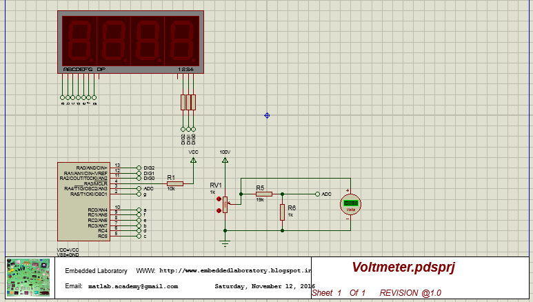 Digital Voltmeter Using PIC Micro-Controller - Embedded Laboratory