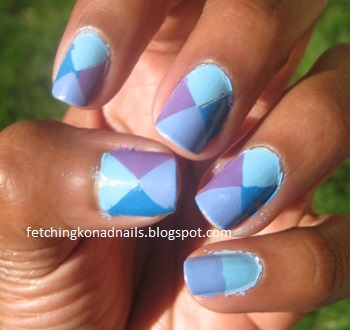 Harlequin Nails | Fetching Konad Nails