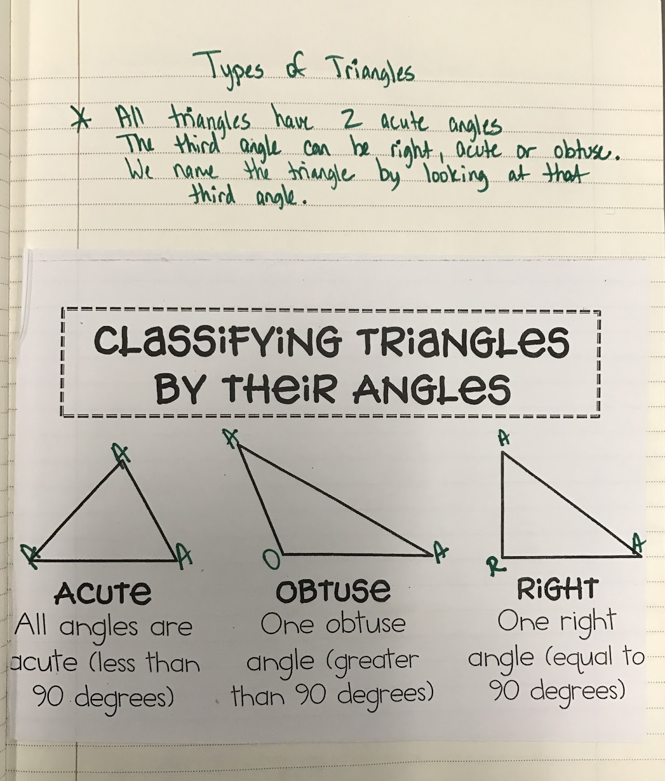 The 4th Grade May-niacs: Types of Triangles