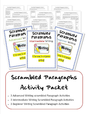 "That's What the Teacher Said...": Scrambled Paragraphs Activity Packet