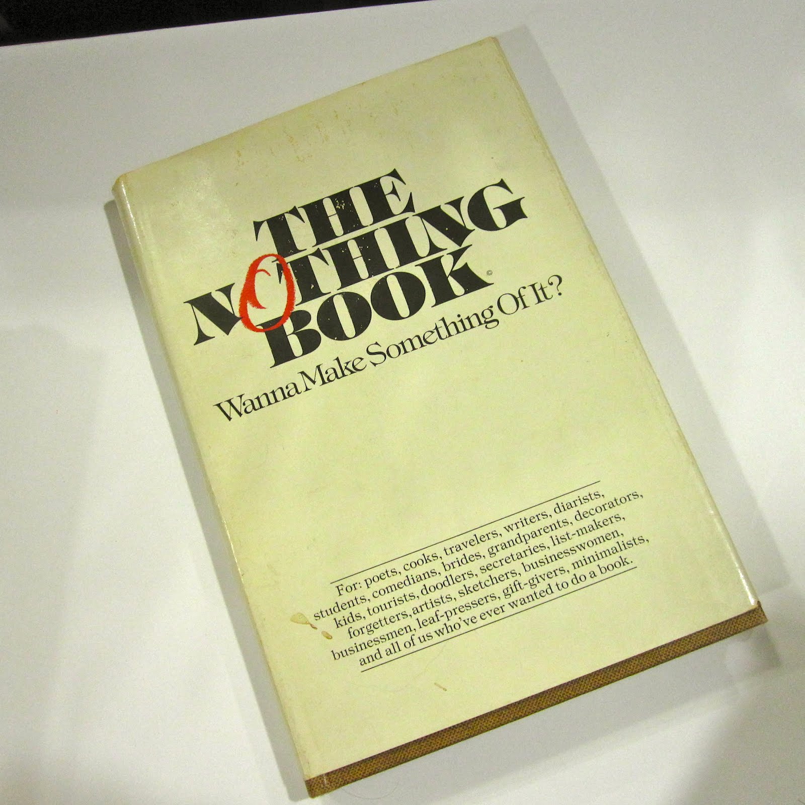 Inspiration Everywhere: Inspiration from my Nothing Book...