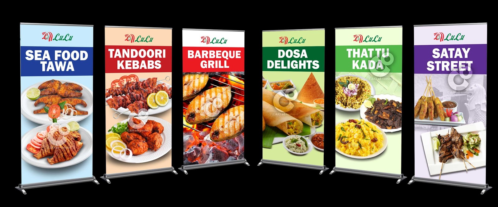 C & O ad-ventures: Standee Designs for Food Court Lulu ICC