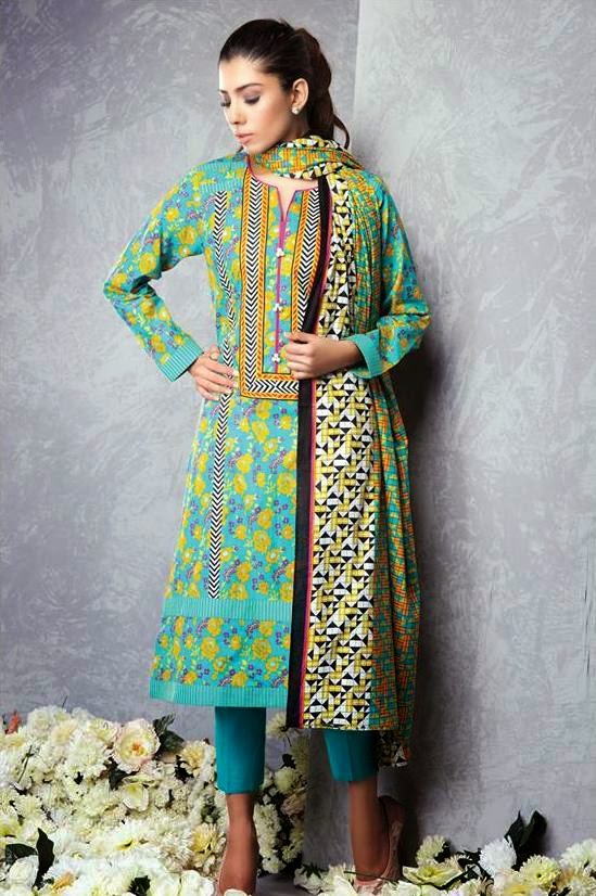 Satrangi Summer Lawn Collection 2015 by Bonanza - Indian Fashion Dress ...