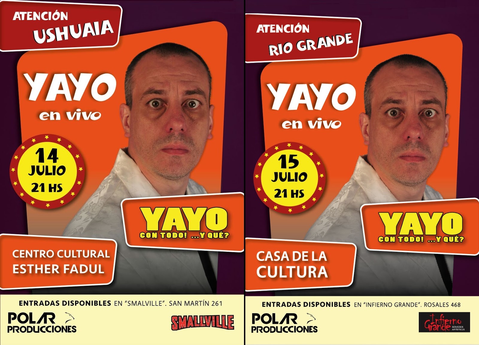 Yayo en Tierra Del Fuego: Presentará su Unipersonal el 14 y 15 de Julio ...