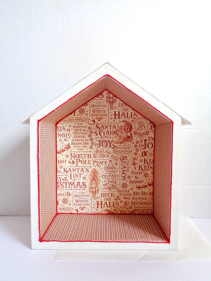 DIY: Putz Inspired Shadow Box House - Running With A Glue Gun
