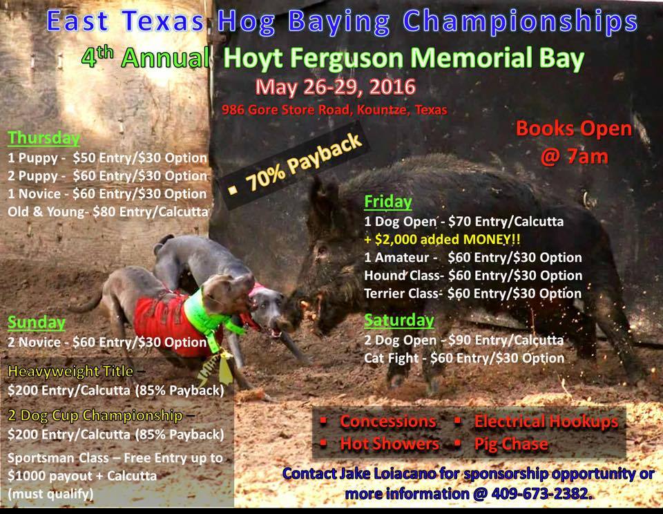 The Catahoula Hog Dog: Village Mills Bay Pen is now: East Texas Hog ...