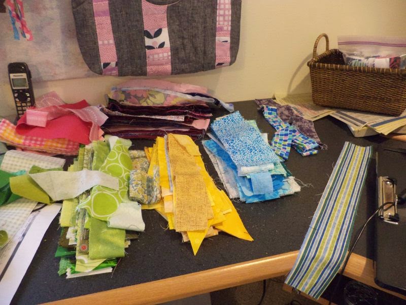 Kat & Cat Quilts: String Braid Top Finished (and a tutorial)