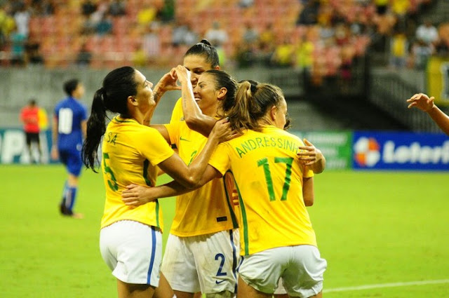 Brasil ganha mais uma no Torneio Internacional de Futebol Feminino e vai invicta para a final ...