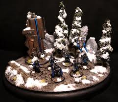 SCIFI WARGAMERS: Tutorial: how to make snow bases / winter bases.