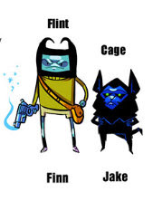 Adventure Time Time: Meet Flint and Cage Evil Versions of Finn and Jake