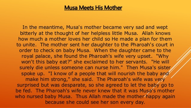 Learn from the Story of Musa AS (part-1)