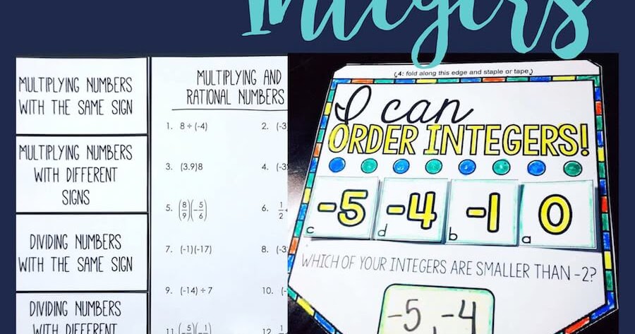 35+ Ideas and Tips for Teaching Integers | Mrs. E Teaches Math
