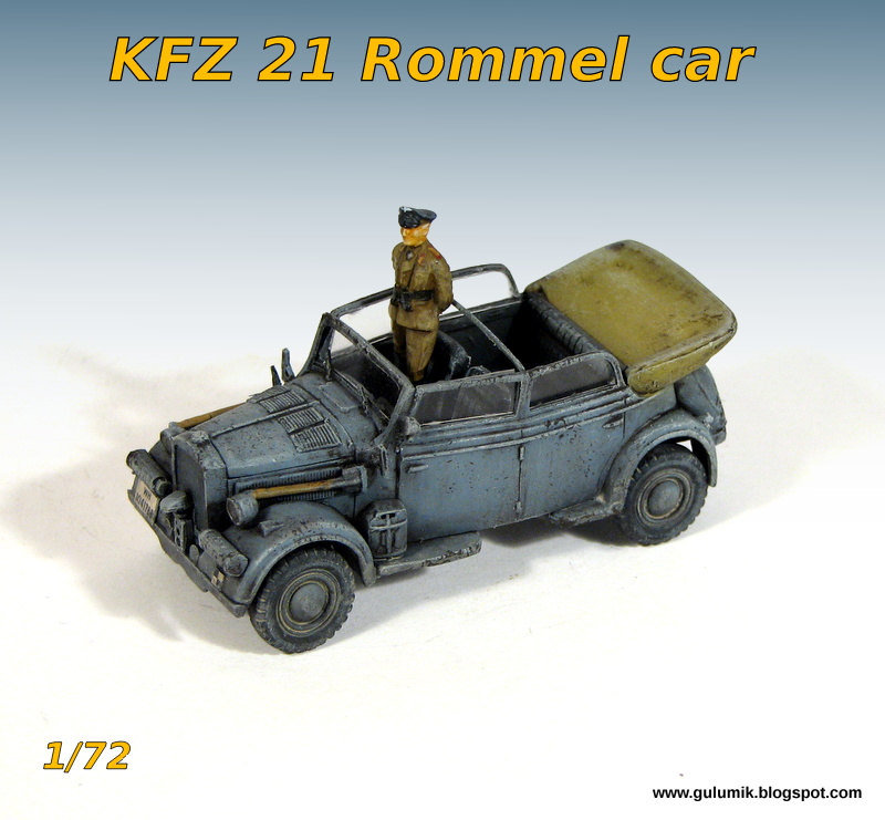 Gulumik Military Models: KfZ 21 Rommel car 1/72