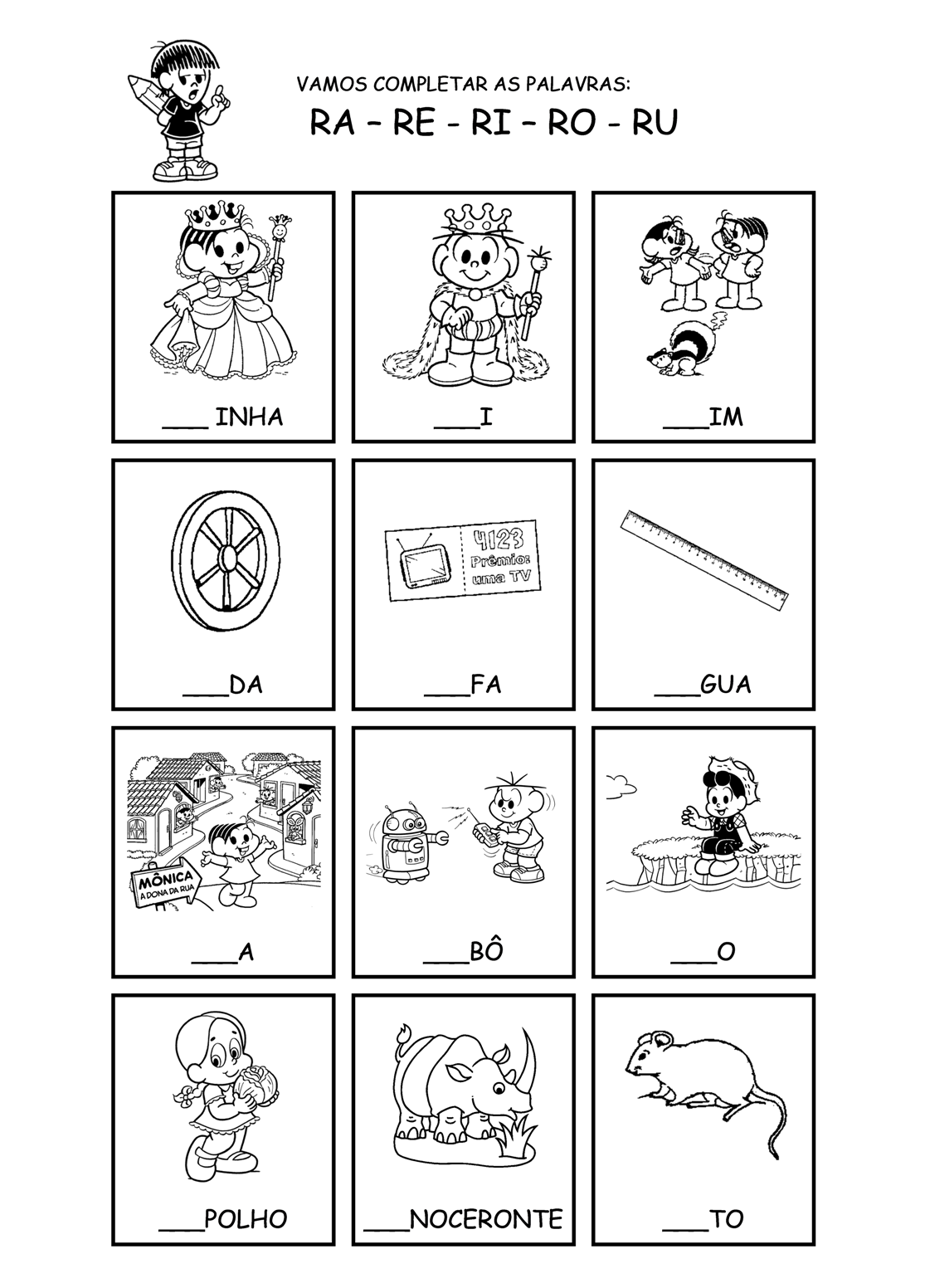 Pin de Priscila Gonzalez em alfabetização. silabas | Atividades com a ...