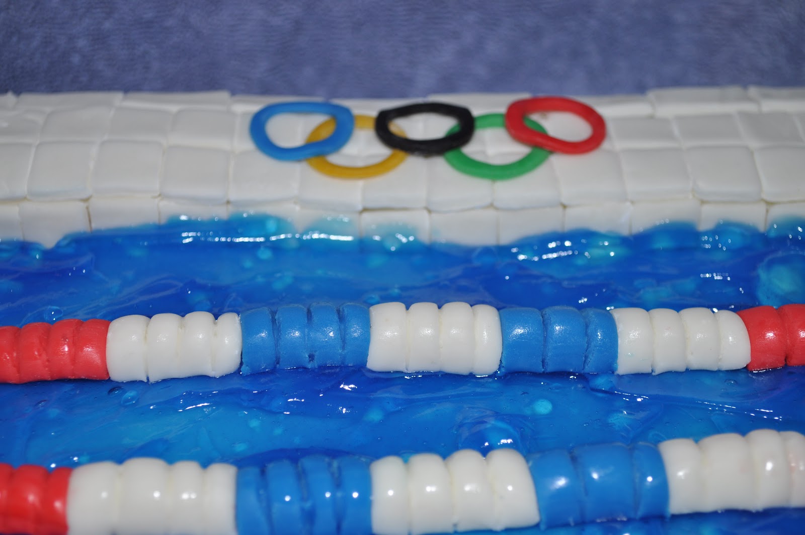 Katie's Cake Creations: Olympic Pool Cake