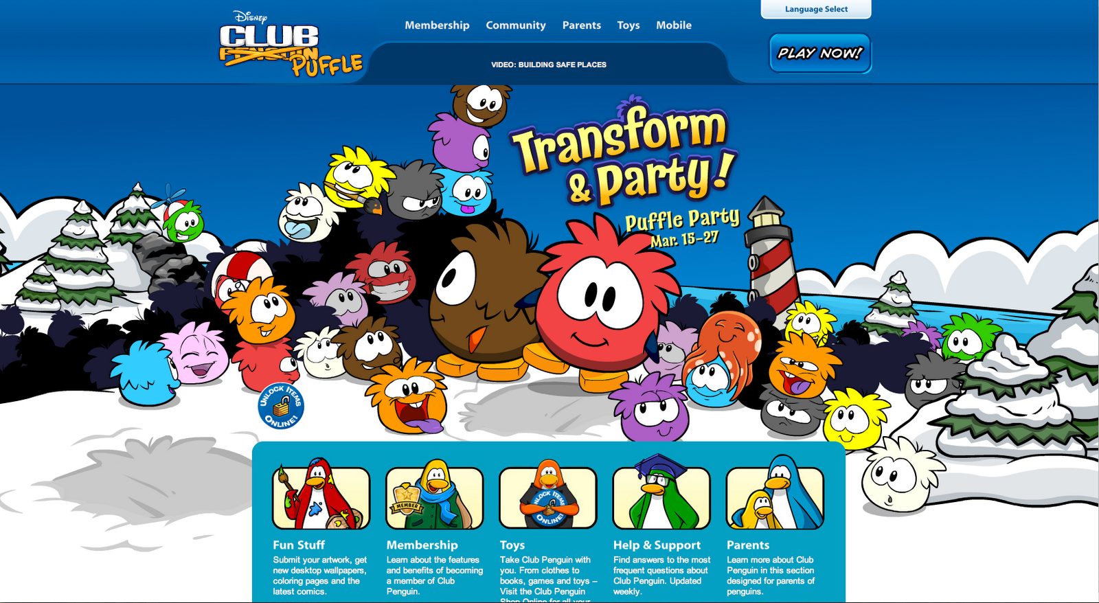 Clubpuffle.com: Club Penguin turning into Club Puffle for the Puffle Party!