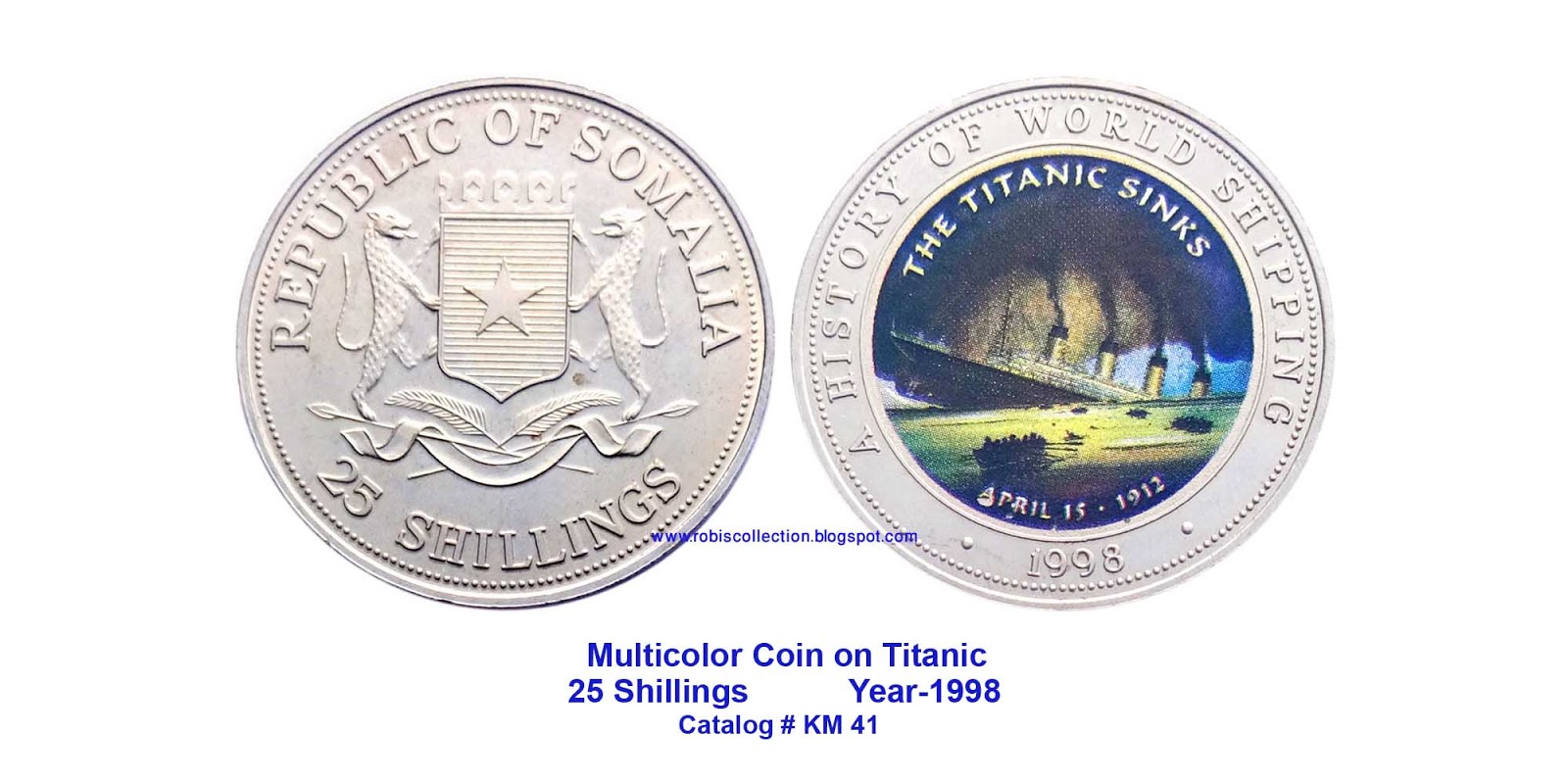 UNUSUAL & MULTICOLOR COINS: SOMALIA