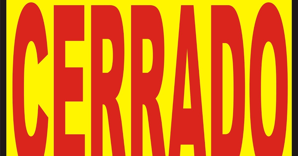 Dinero y yo: Cartel cerrado rotulo cerrado