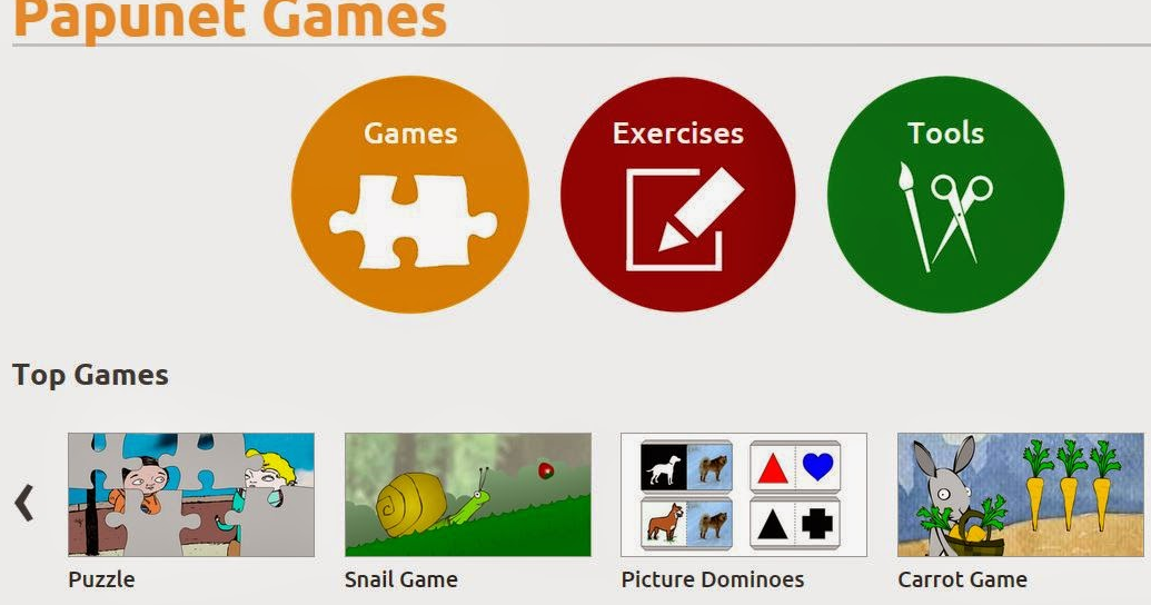 El blog de nuestros peques 1º y 2º : PAPUNET, JUEGOS DIVERTIDOS ONLINE