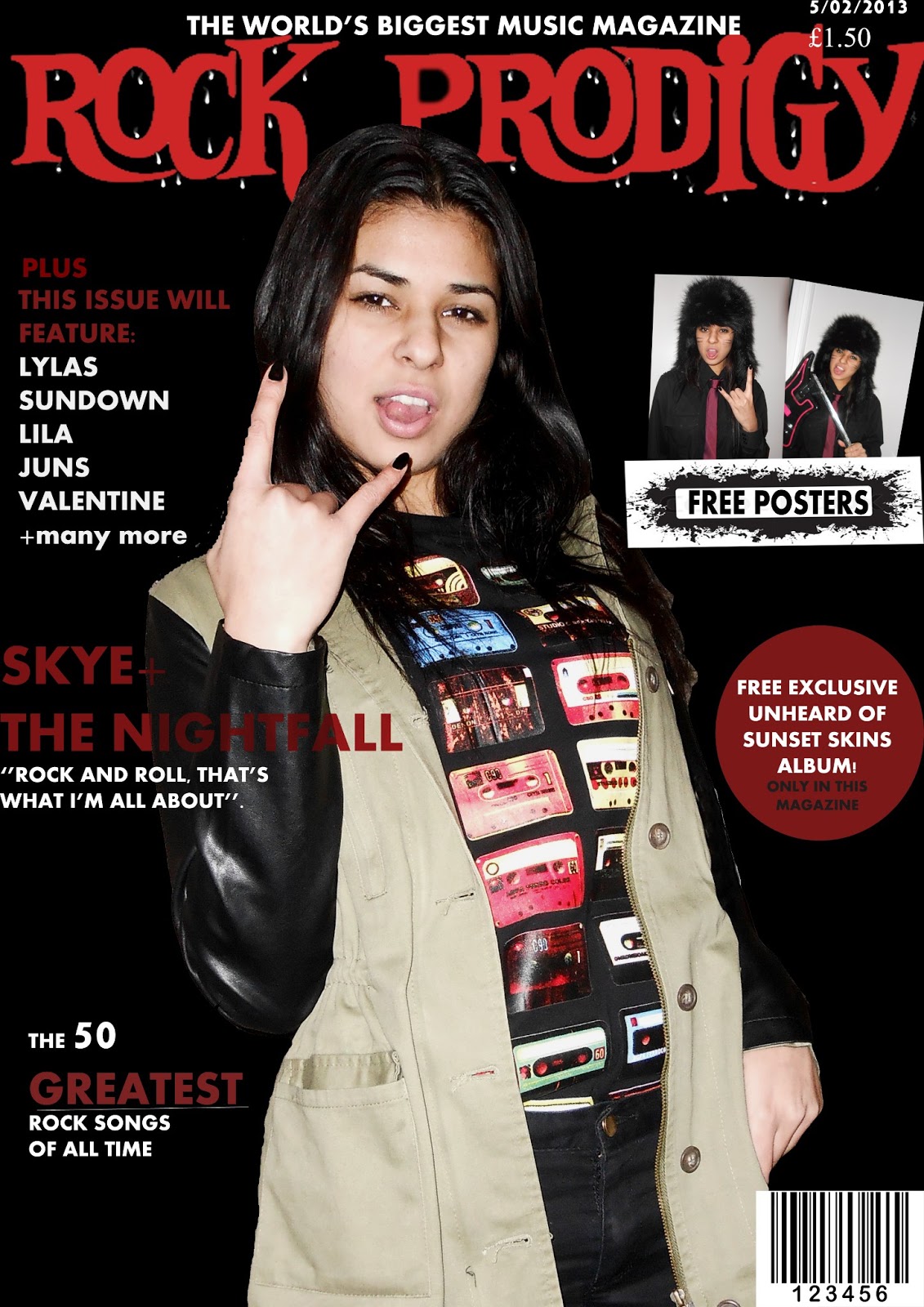 Huda(10877) (9206) Media AS Blog: Front Cover Of My Rock Magazine
