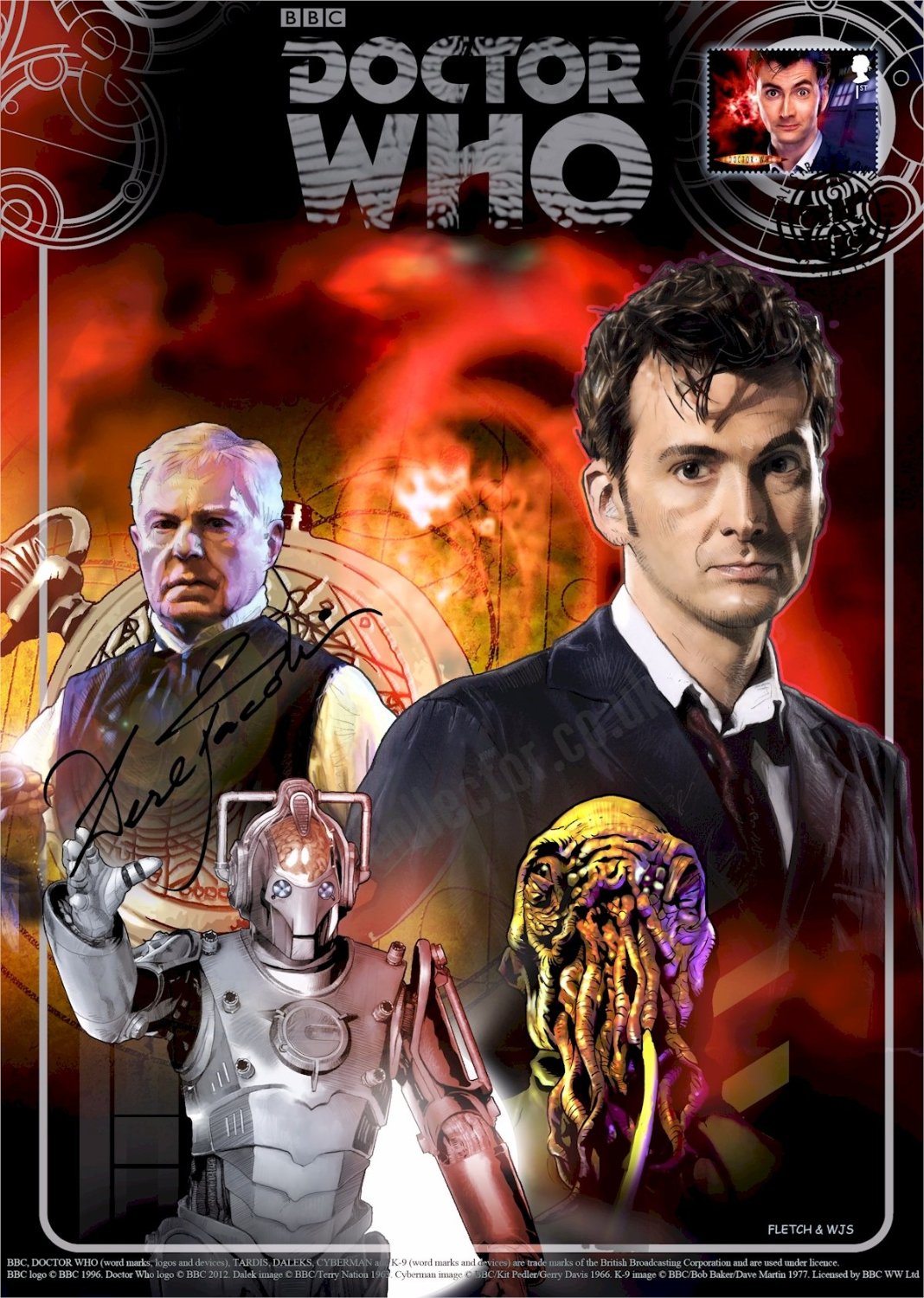 David Tennant BBC Official 50th Anniversary Signed A4 Tenth Doctor ...