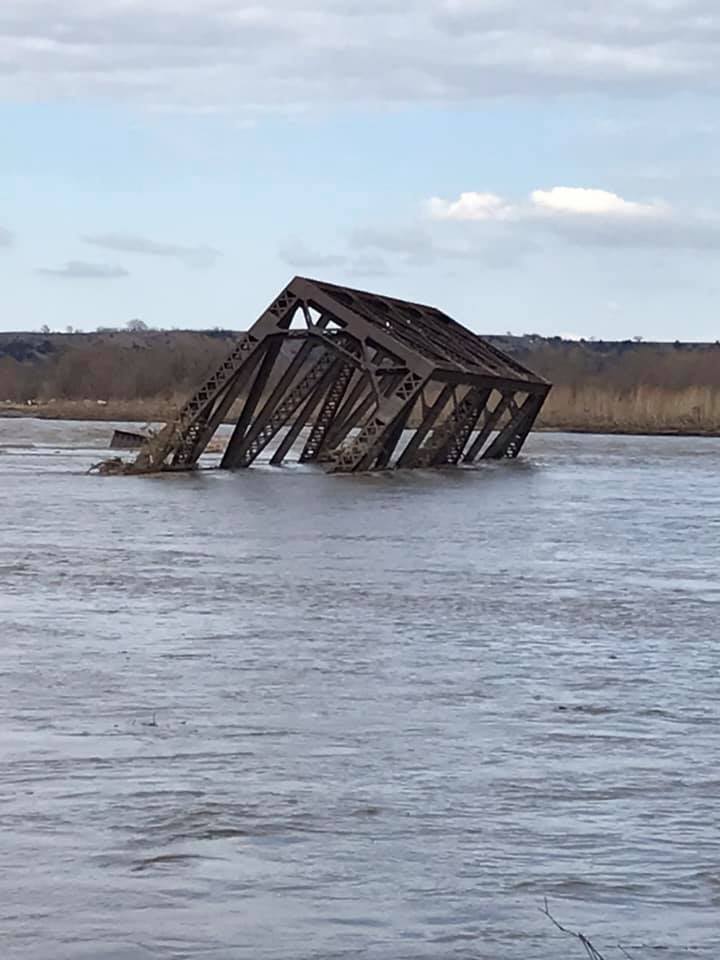 Industrial History: Flood of 2019: Lost/Trail/C&NW Bridge over Niobrara ...