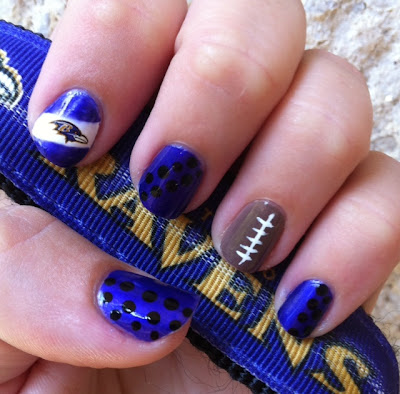 Miscellaneous Manicures: Baltimore Ravens Training Camp Nails