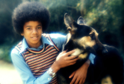 Imágenes poco conocidas / reconocidas: Michael Jackson con su perro ...