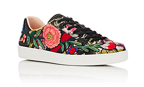 Frost And Floral: Gucci New Ace Jacquard Sneaker | SHOEOGRAPHY