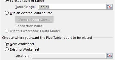 Creating a one-dimensional summary in Excel