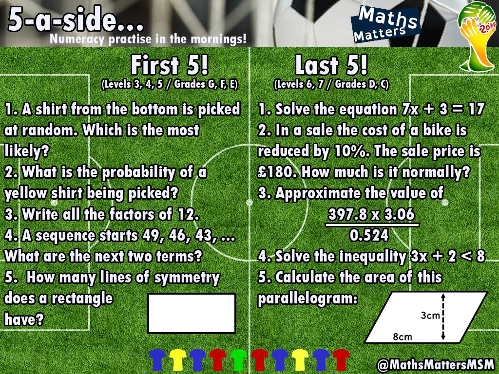 To infinity... and beyond: 5-a-side.