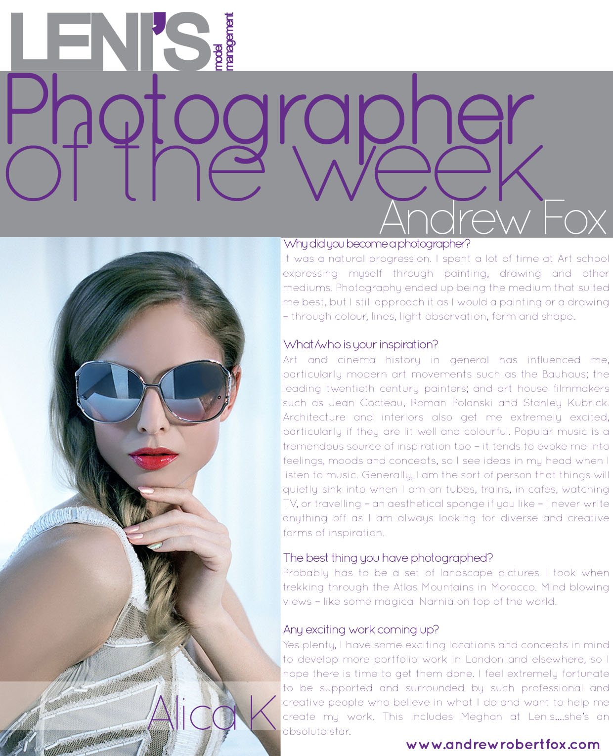 Photographer of the week – Andrew Fox