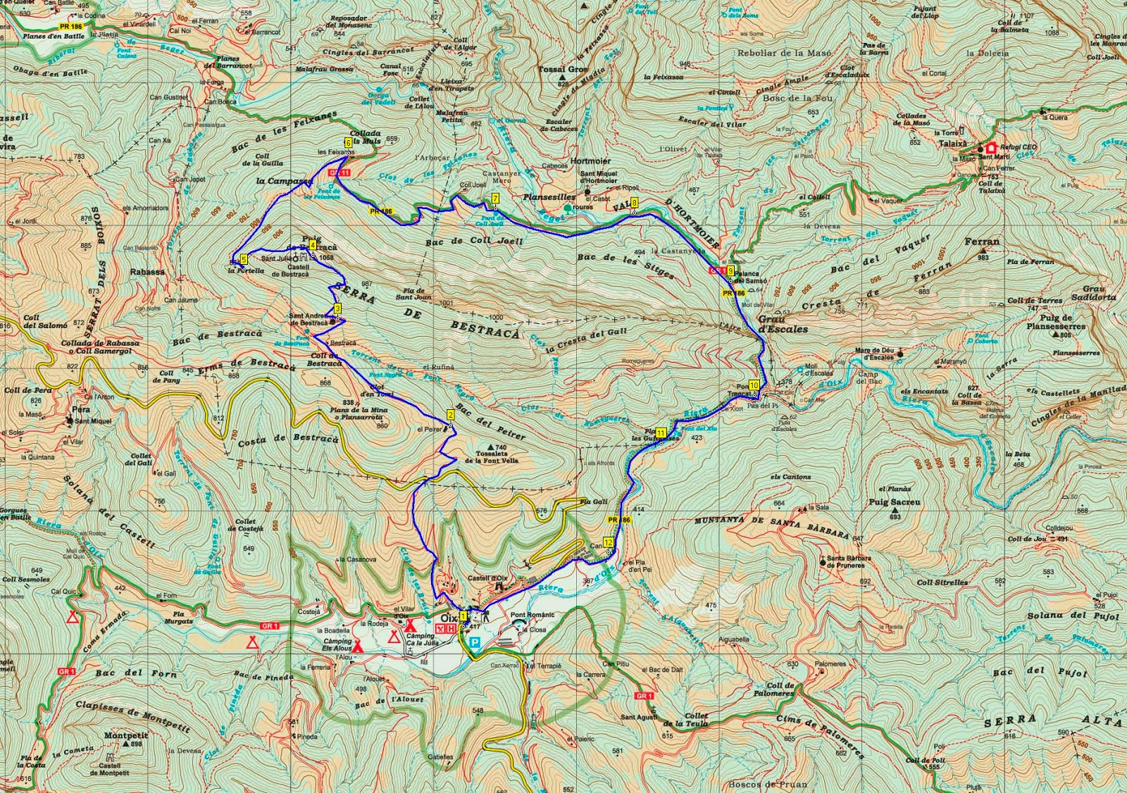 TROTACAMINOS trekking&route66: RUTA POR LA GARROTXA (PUIG DE BESTRACÀ ...