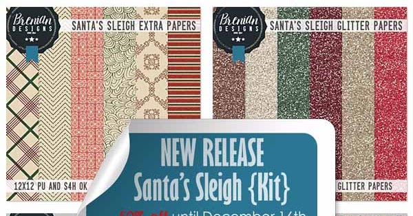 Brenian Designs: NEW Release | Santa's Sleigh by Brenian Designs