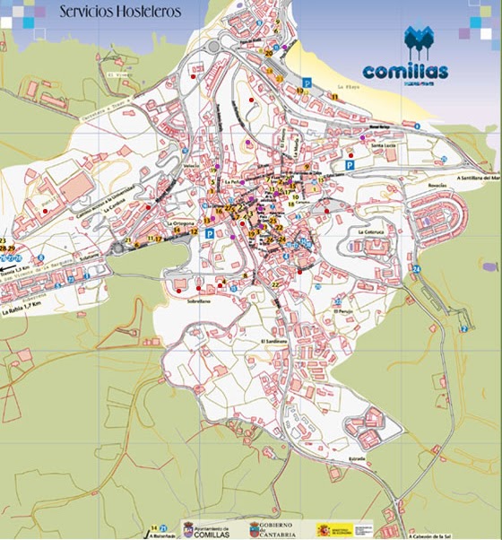 Comillas Mapa | Mapa