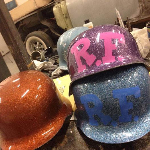 Metal Flake Surfer Helmets, just like the ones Ed Roth used to sell in ...