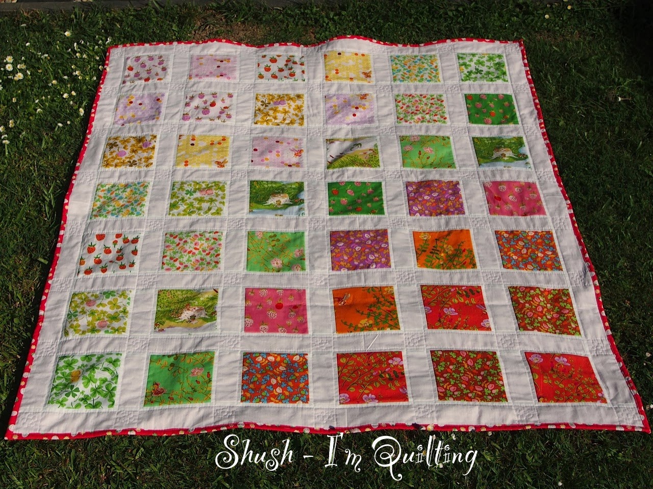 Shush I'm Quilting: Super simple baby quilt one: finished