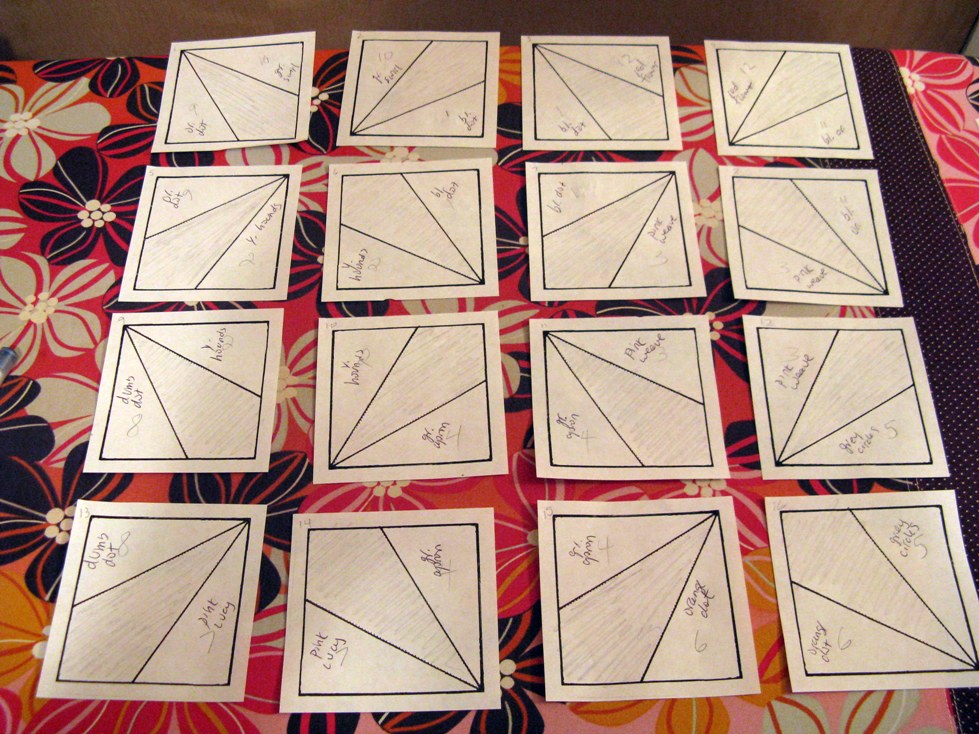 Crafting...: Modernized Pinwheel block