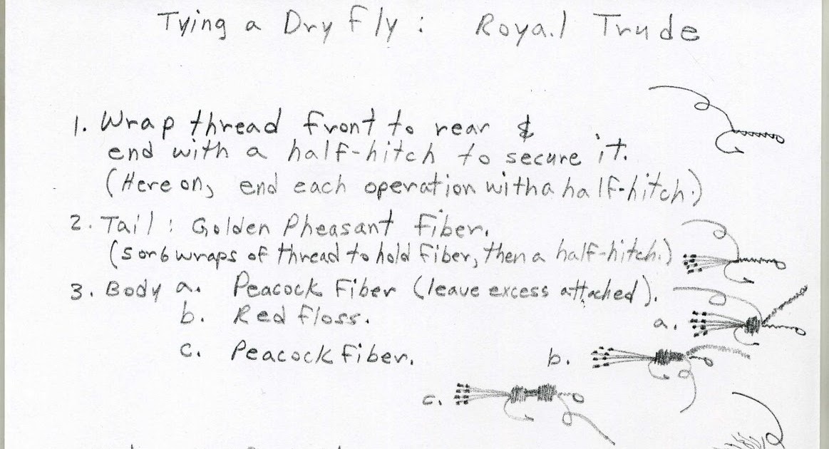 wyomingtroutfisherman: Tying a Dry Fly: Royal Coachman Trude