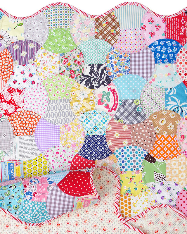 Red Pepper Quilts: The Finished Scrappy Apple Core Quilt