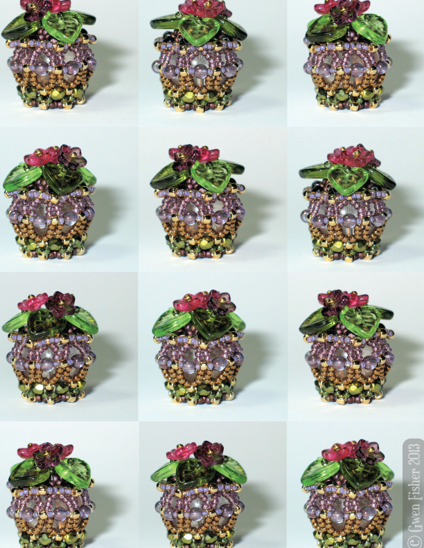 gwenbeads: Beaded flower pots and our old logo